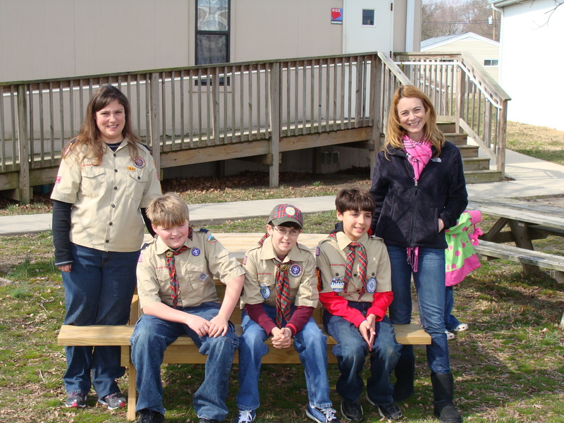 Cub Scout Pack 116 donates picnic table to Shields | Cape Gazette