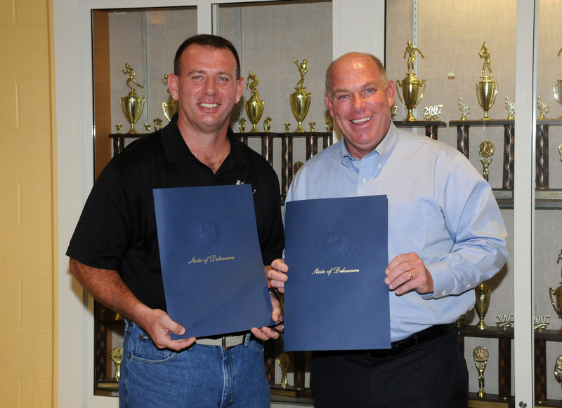 Former track coach Tom Hickman honored at Cape | Cape Gazette