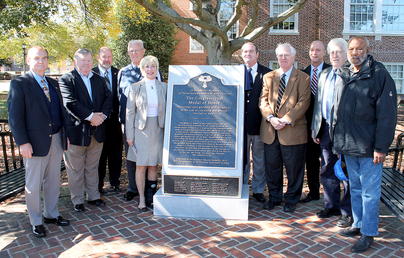 Medal of Honor monument dedicated to Delawareans who served with ...