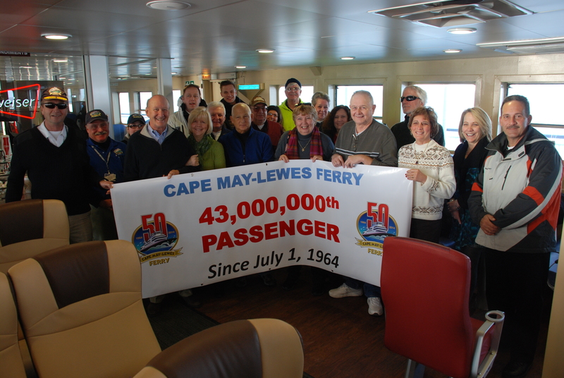 Cape May – Lewes Ferry Celebrates Milestone - 43 Millionth Passenger ...