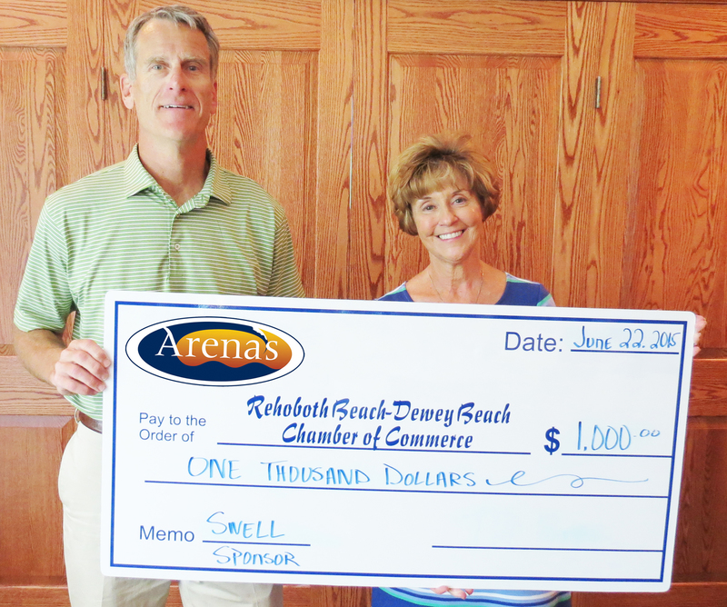 Rehoboth-Dewey Chamber recognizes Arena's as Swell Sponsor | Cape Gazette