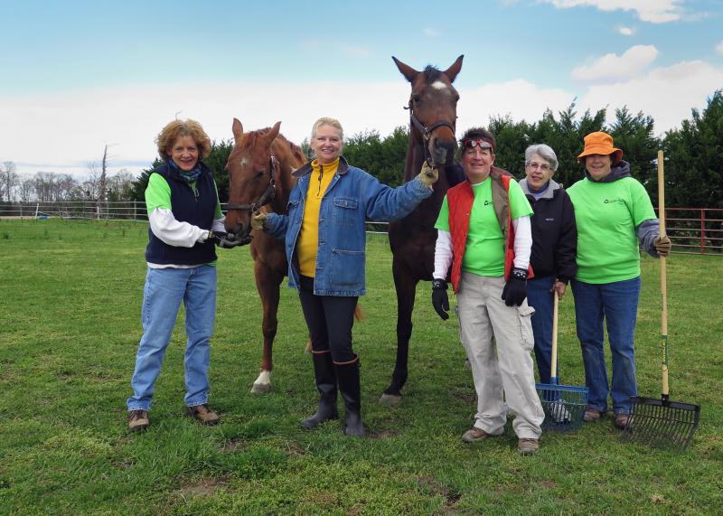 CAMP Rehoboth volunteers help at Southern Delaware Therapeutic Riding ...