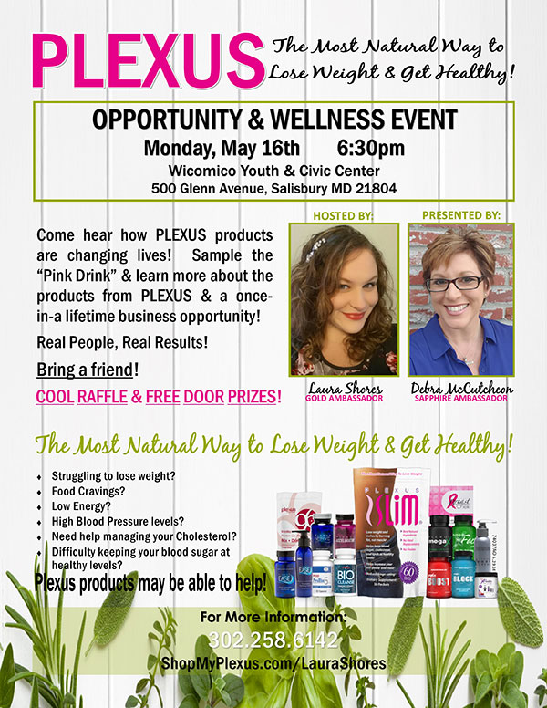 Plexus Opportunity & Wellness Event coming to Wicomico Youth & Civic Center | Cape Gazette