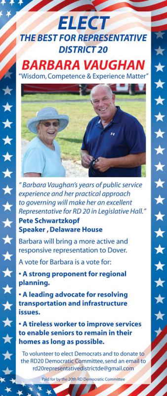Elect Barbara Vaughan | Cape Gazette
