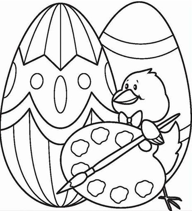 Easter Coloring Contest Poster Coloring Pages