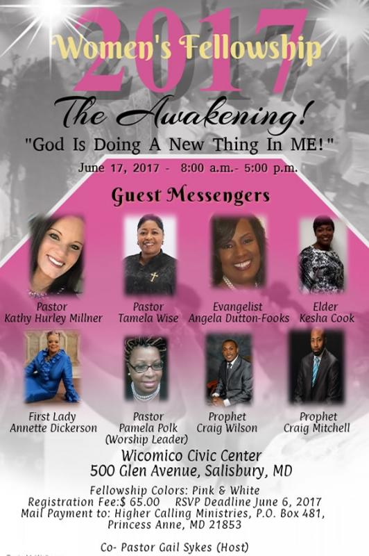 Higher Calling Ministries Women’s Fellowship set for June 17 at WY&CC ...