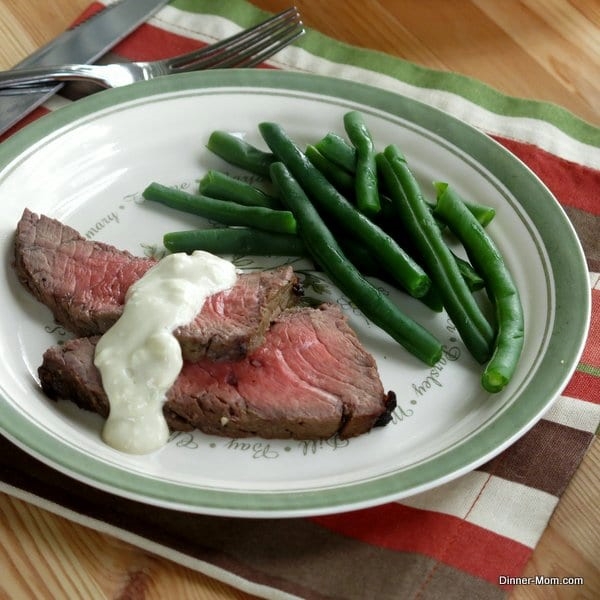 London Broil with Bleu Cheese Butter Recipe - Made with Gator Hammock ...