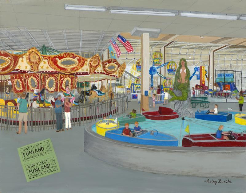 Local artist Kathy Buschi to release ‘Funland’ print May 26 | Cape Gazette