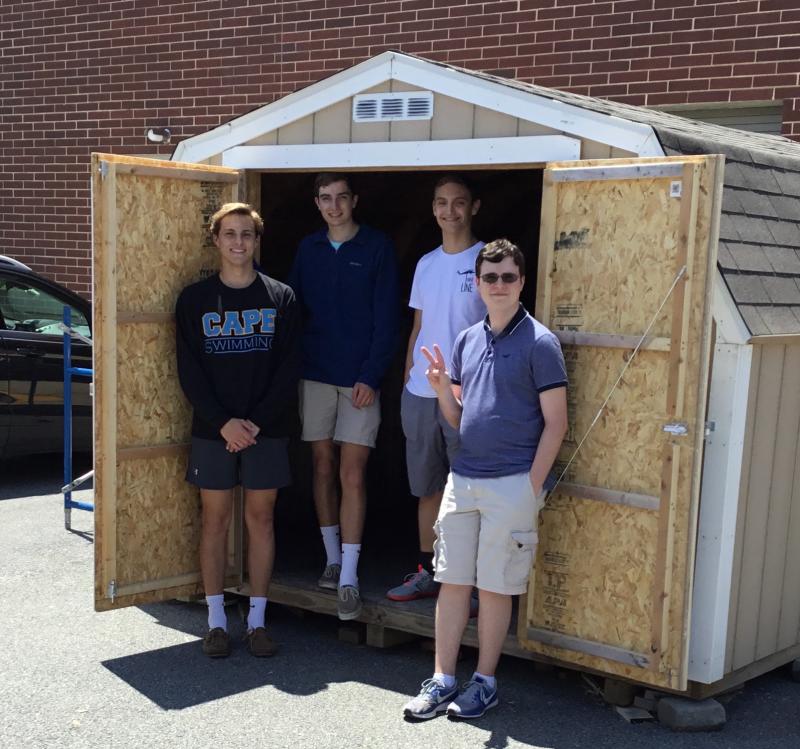 Cape High students design and build backyard sheds | Cape Gazette