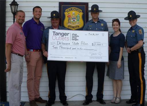 Tanger Outlets donates to Delaware State Police | Cape Gazette