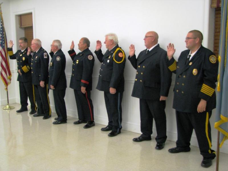 Sussex County firefighters install new officers | Cape Gazette