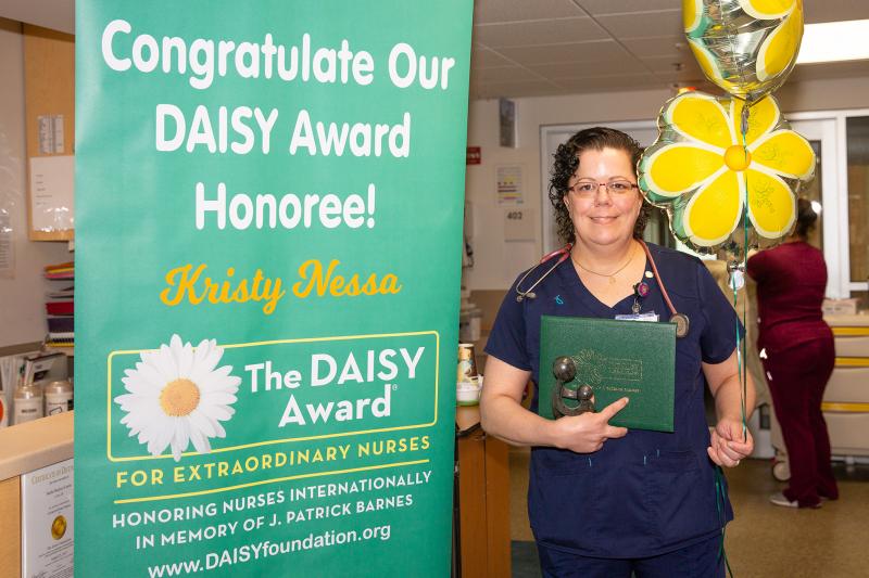 Extraordinary nurse Kristy Nessa receives DAISY award from Beebe | Cape ...