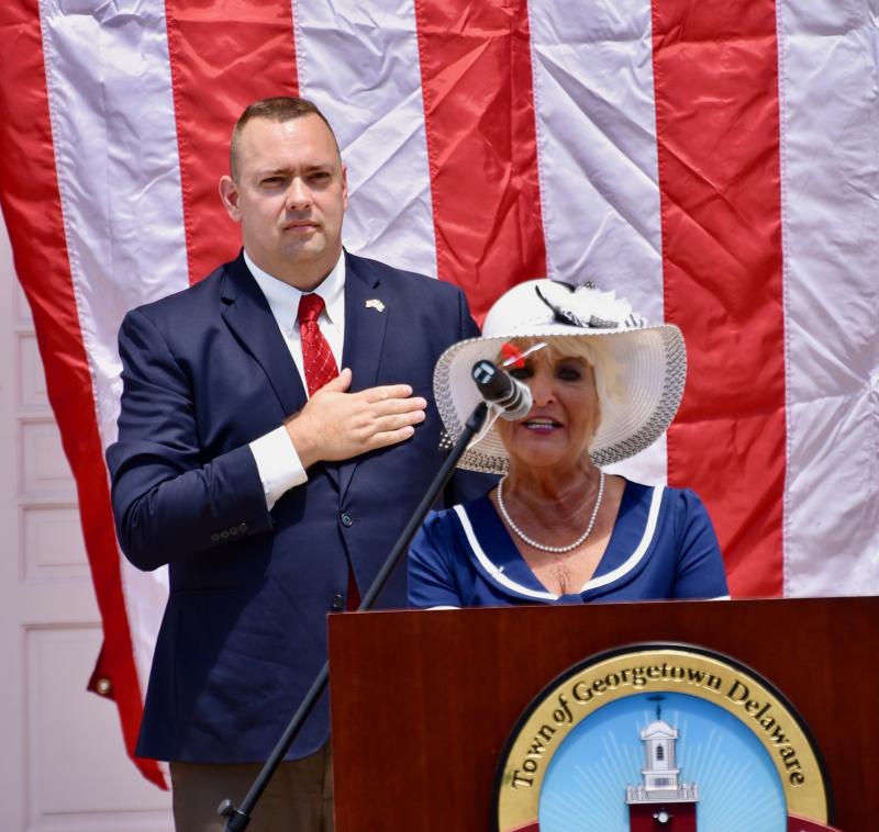 Memorial Day salute on The Circle in Georgetown | Cape Gazette