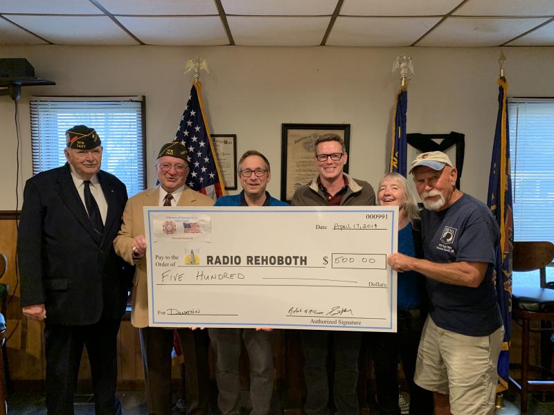 VFW Post 7447 donates to 99.1 FM Radio Rehoboth | Cape Gazette