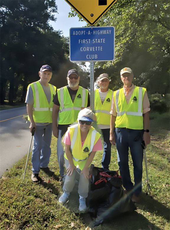 First State Corvette Club cleans road | Cape Gazette