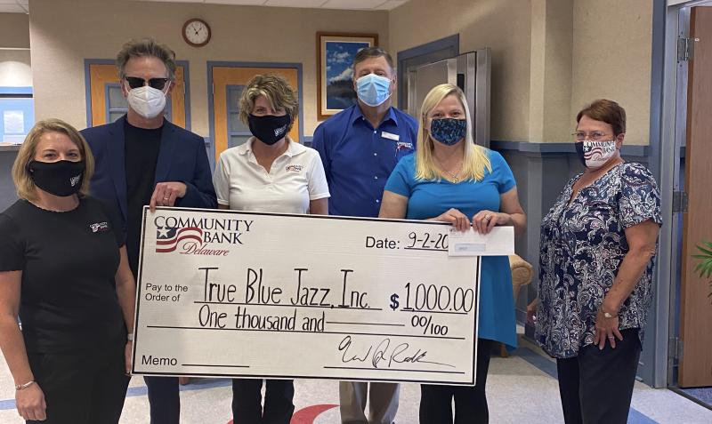 Community Bank donates $1K to True Blue Jazz Festival | Cape Gazette