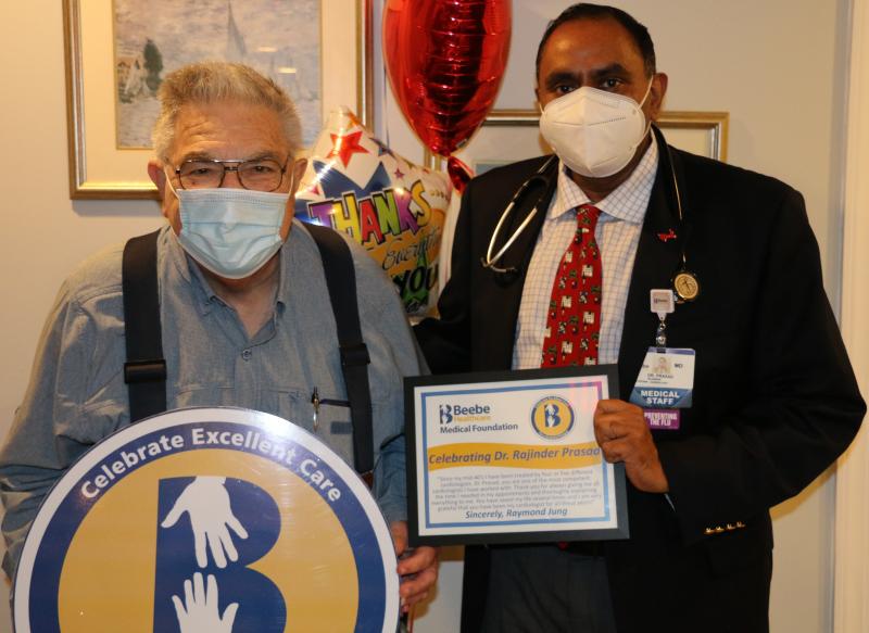 Raymond Jung celebrates excellent care by Dr. Prasad | Cape Gazette