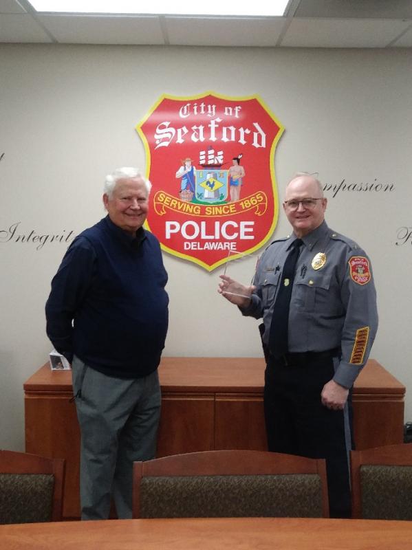 Optimist Club honors Seaford police chief | Cape Gazette