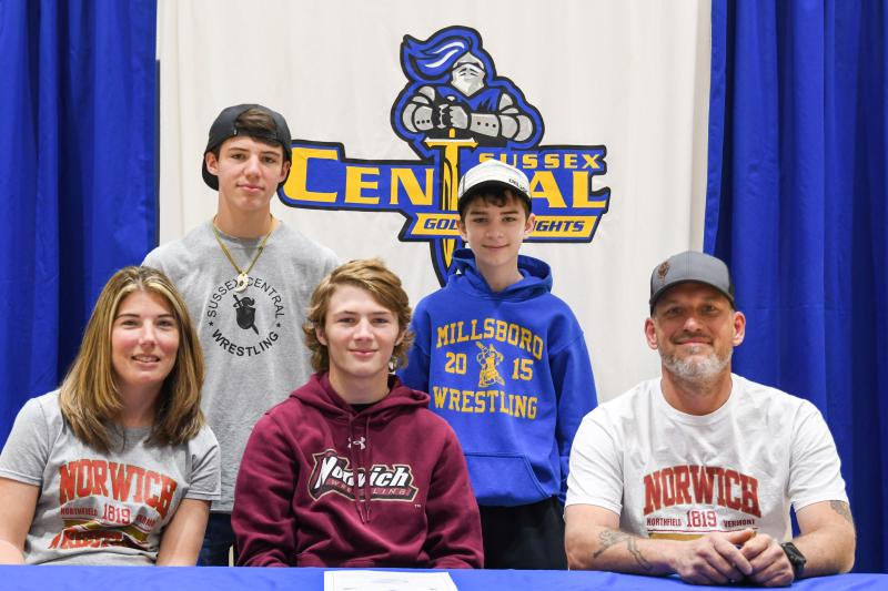 Central wrestler Dylan King signs with Norwich University | Cape Gazette