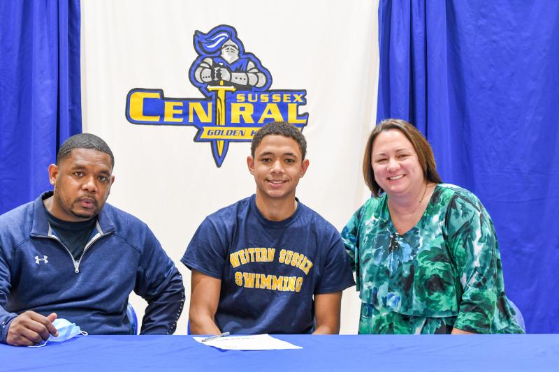 Sussex Central swimmer Isaiah Brittingham signs with Hood College ...