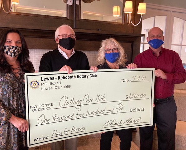 Lewes-Rehoboth Rotary donates to Clothing Our Kids | Cape Gazette