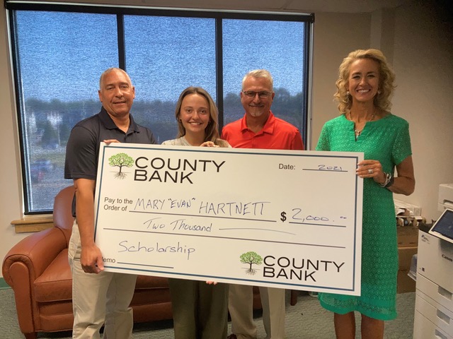 County Bank awards $2,000 scholarship to Evan Hartnett | Cape Gazette