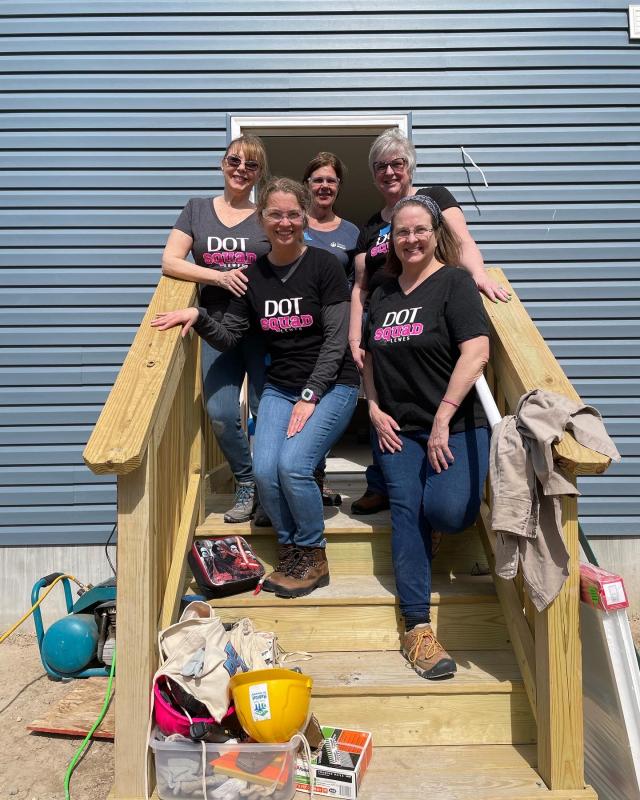 Lewes Polka Dots join Habitat for Humanity build | Cape Gazette