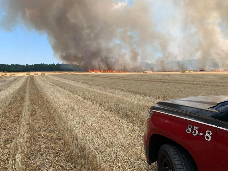 Milton firefighters respond to hay baler fire | Cape Gazette