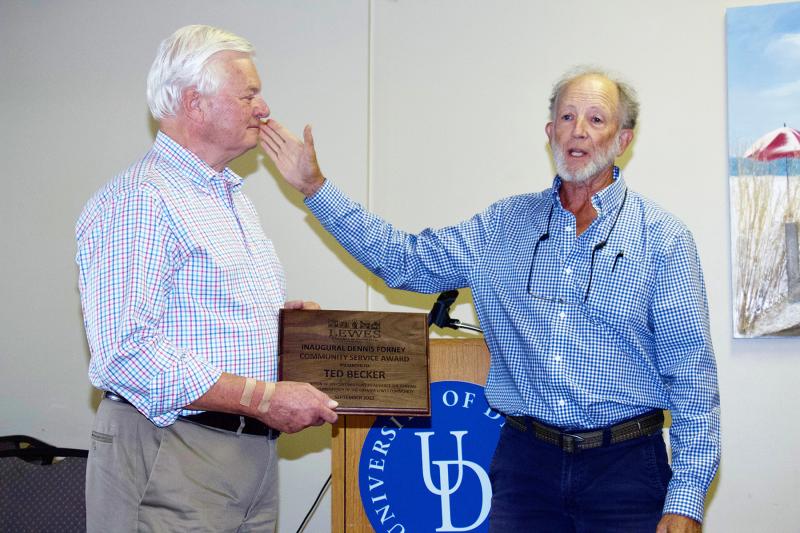 Ted Becker receives inaugural Dennis Forney Community Service Award ...