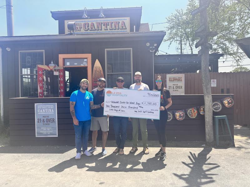 Big Chill Surf Cantina donates $1,700 to Center for Inland Bays | Cape ...