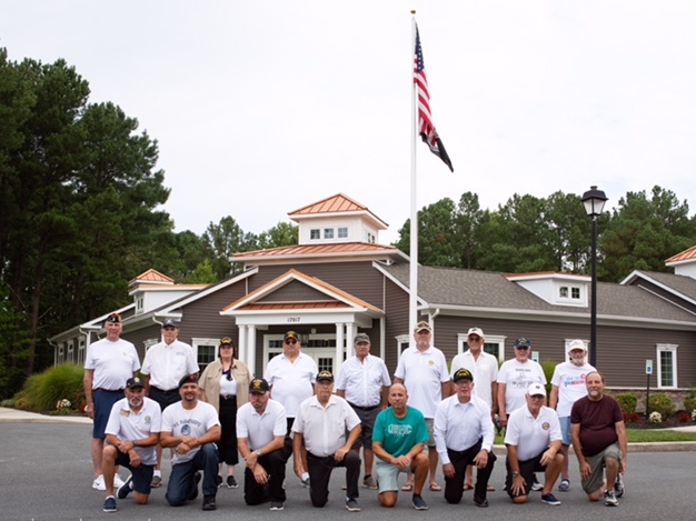 Hawthorne community dedicates new flagpole | Cape Gazette