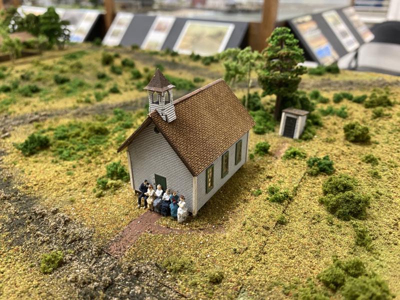 Schoolhouse added to Railroad Era Rehoboth miniature village | Cape Gazette