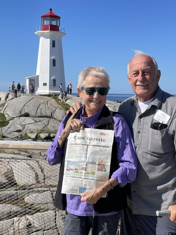 Cruising with the Cape Gazette and enjoying the beautiful scenery ...