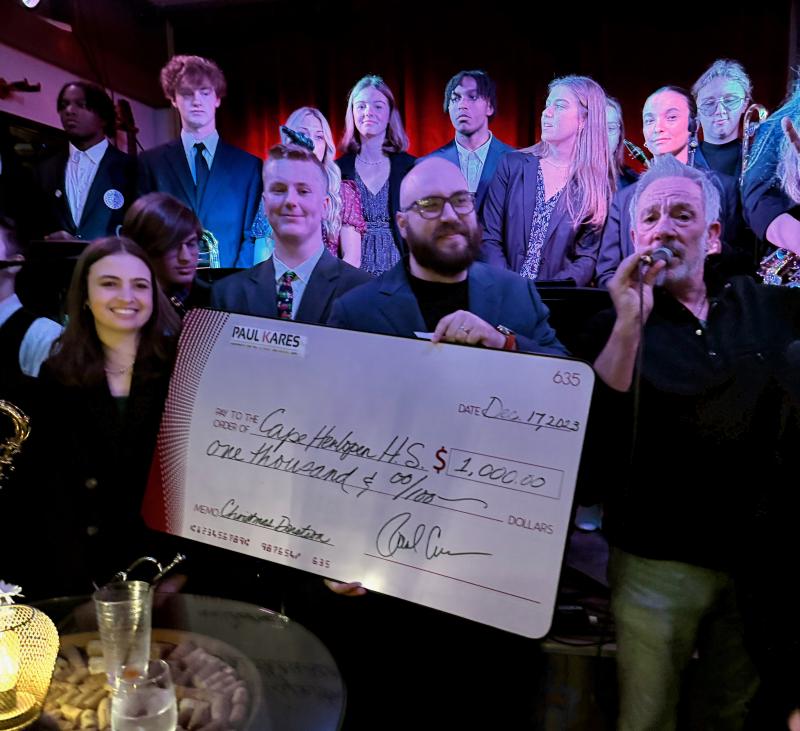 Paul Kares donates to Cape High jazz band | Cape Gazette