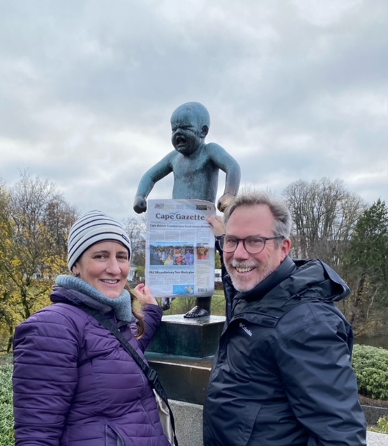 Celebrating 30 years of marriage with the statues in Vigeland Park ...