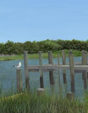 Buschi to release ‘Lewes Canal Dock’ print June 24-25 | Cape Gazette